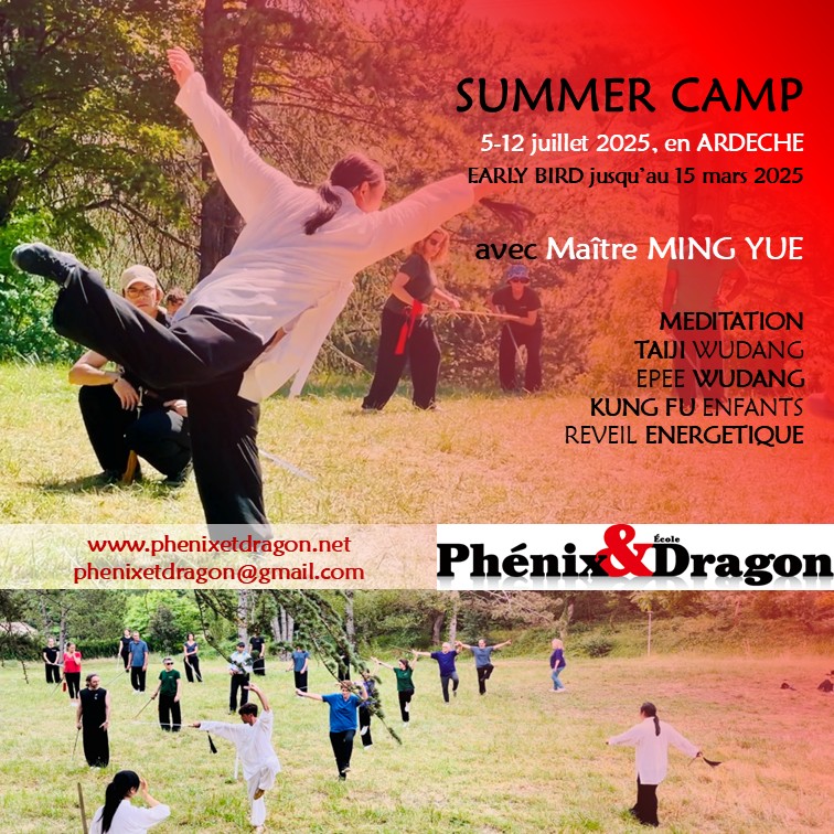 Summer Camp 2025 avec Maître Ming Yue ! - Phénix et Dragon