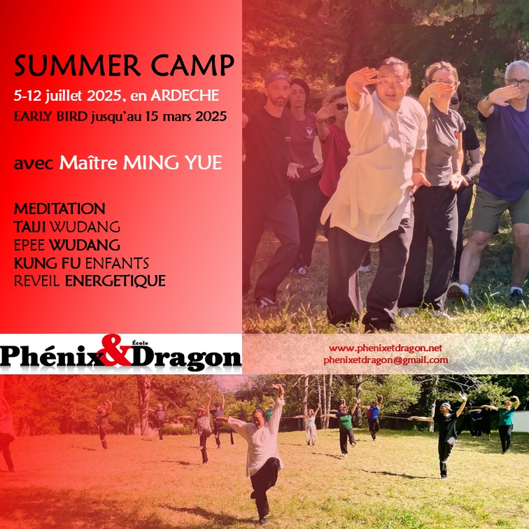 Summer Camp 2025 avec Maître Ming Yue ! - Phénix et Dragon